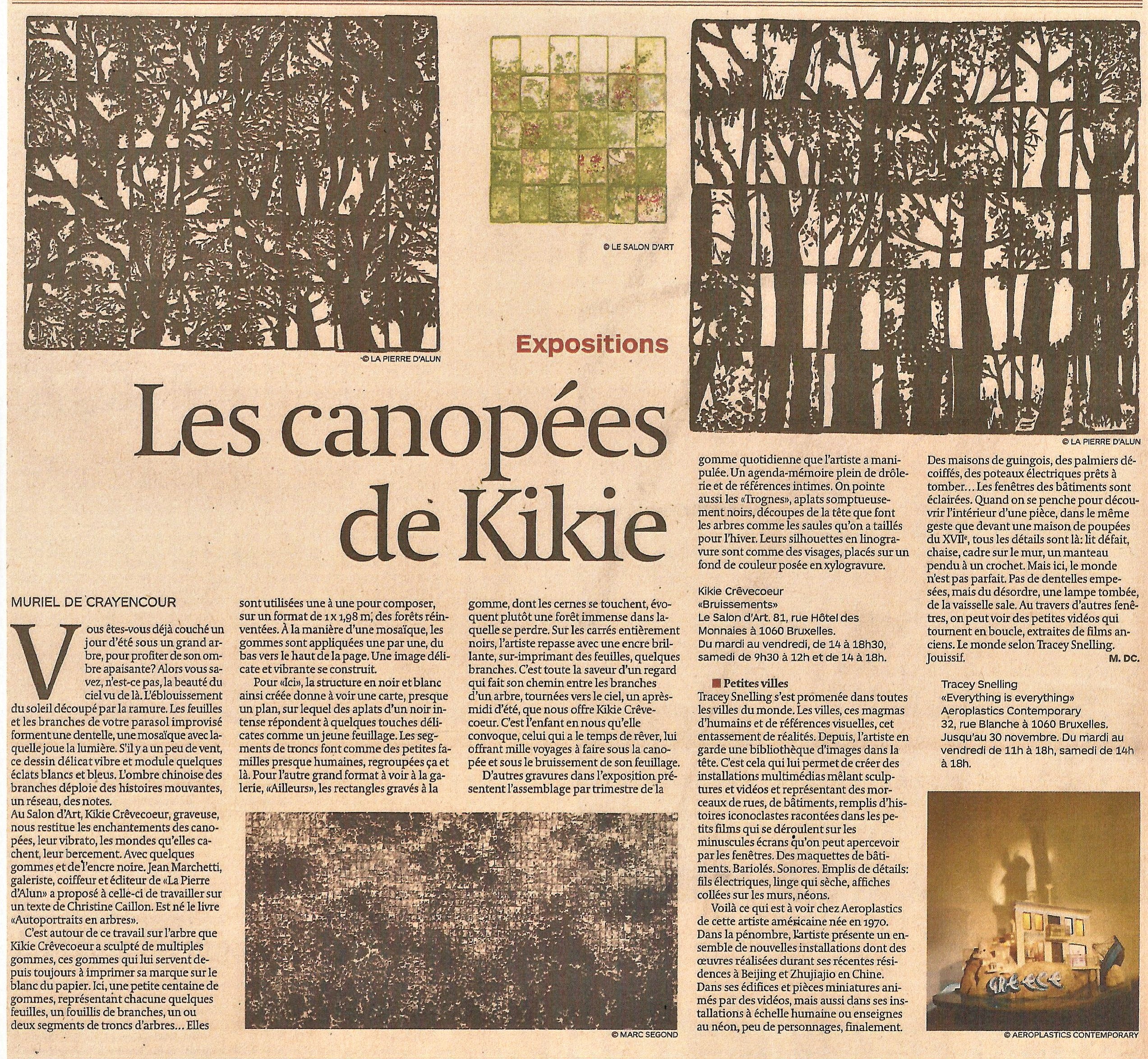Presse – Kikie Crêvecoeur